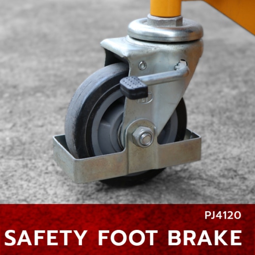 3.Fork-Type-Stacker-Safety-Foot-Brake-PJ4120 • TS Hand Lift