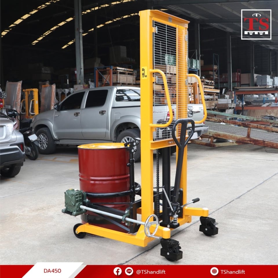 Hydraulic Drum Stacker DA-450 with Drum • TS Hand Lift