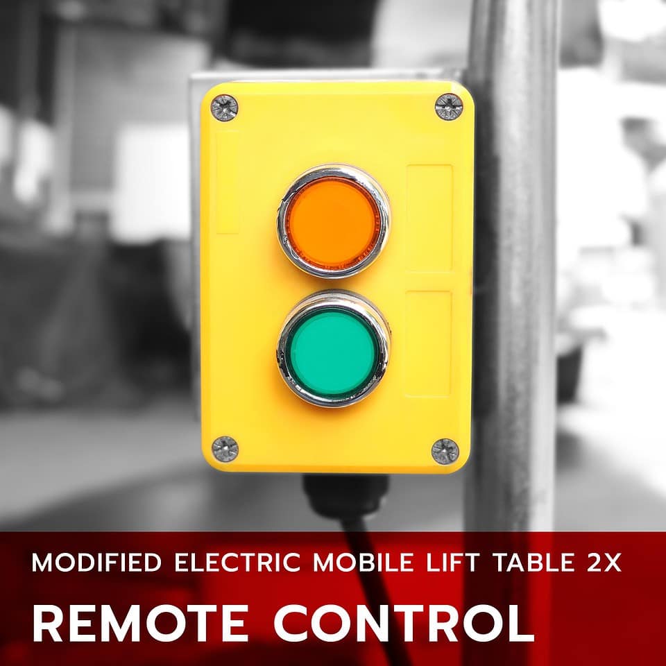Modified Electric Mobile Lift Table 2X Stainless Galvanized • [TS]